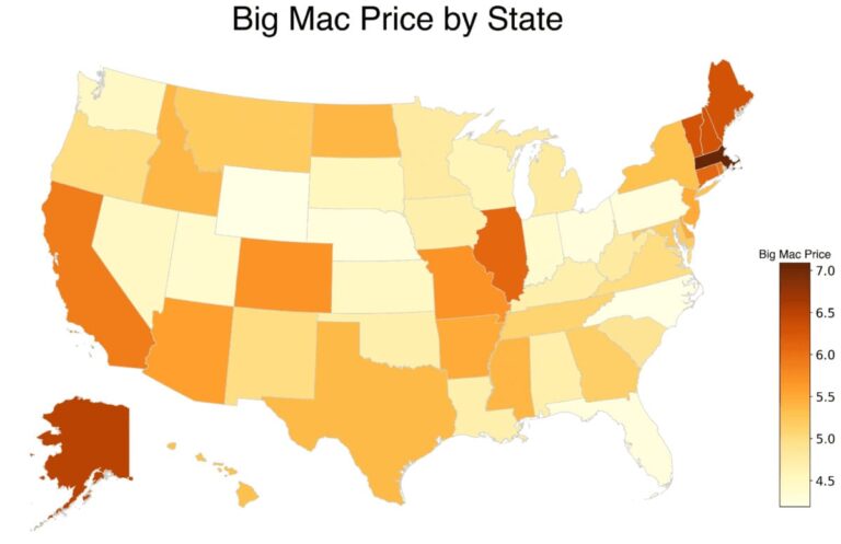 Big Mac Price in 2023. Breakdown by State: From the Cheapest to the ...
