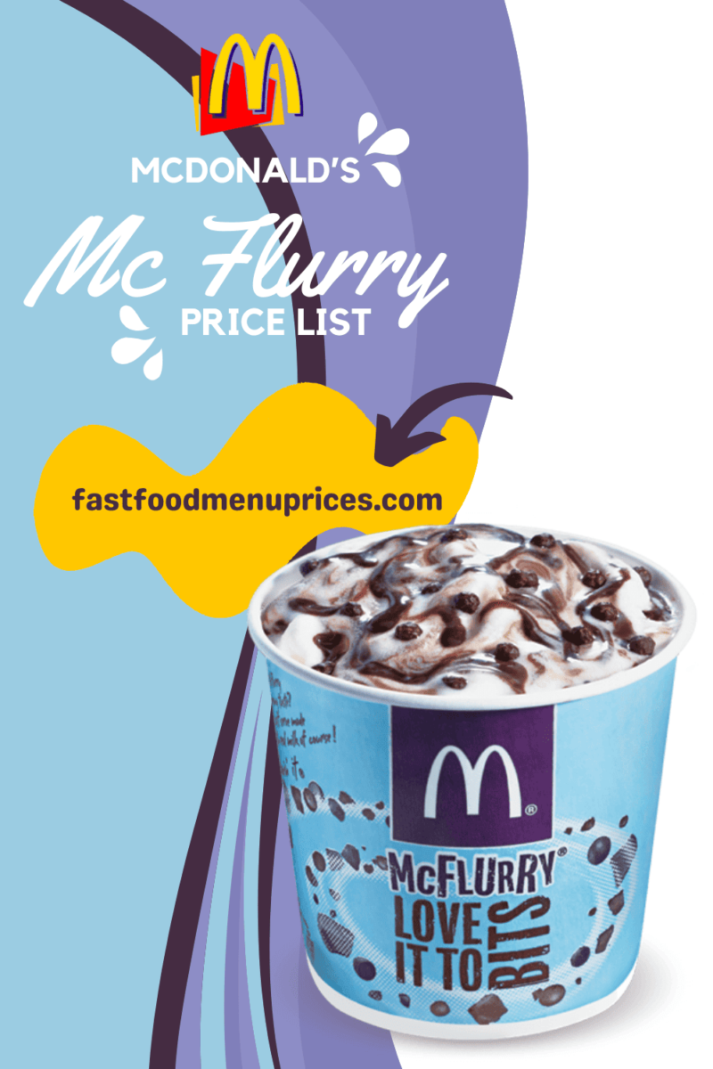 How Much Is a McFlurry? - Fast Food Menu Prices